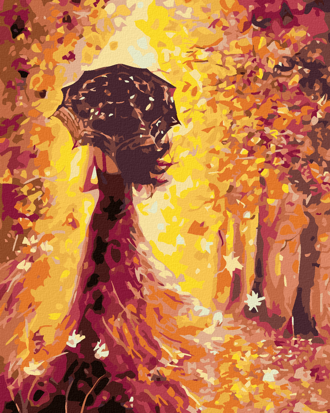 Malen nach Zahlen - FRAU MIT REGENSCHIRM - zuty.de – ZUTY AT