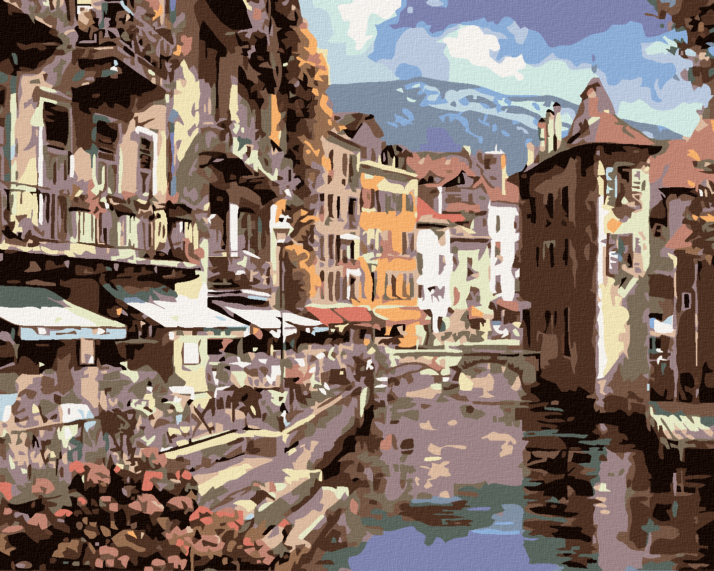 Malen nach Zahlen - STADT AM FLUSS - zuty.de – ZUTY AT